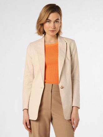 Apriori Blazer mit Leinen-Anteil Damen Baumwolle sand