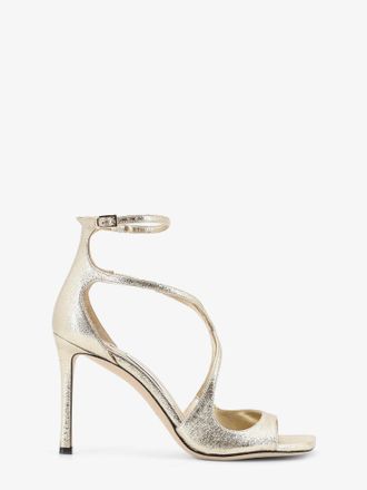 Jimmy Choo London Azia glittered leather sandals - JIMMY CHOO - gender_Woman