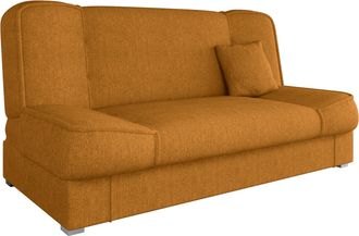 Mirjan24 Schlafsofa Gemini mit Bettkasten, 3 Sitzer Sofa, Couch mit Schlaffunktion, Bettsofa Schlafsofa Polstersofa Farbauswahl Couchgarnitur (Enjoy 12)