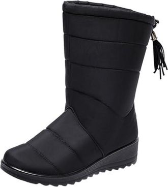 Supvox Neige Hautes Pour Femme Chaussures Hiver D&eacute;contract&eacute;es Avec Semelle &Eacute;paisse Bottines Imperm&eacute;ables Chaudes