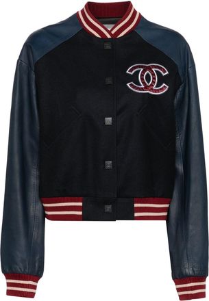 Chanel 2004 Spring Letterman Bomberjacke - Blau