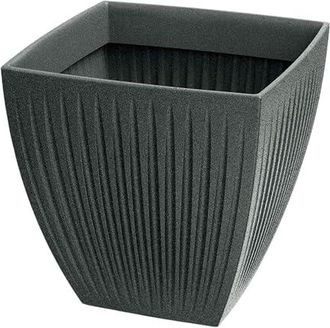 Prosperplast Blumentopf Latia Square MIDL, &Oslash;48 x 48 cm, Graphit Granit