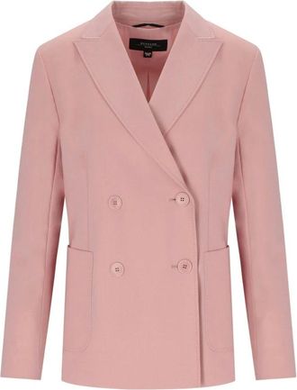 Max Mara Femme, Vestes, Rose, Taille: 34 FR Zinnia Double-Breasted Jacket