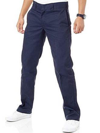 Dickies Slim Straight Work, Pantalon Homme, Bleu (Dark Navy), Taille Unique /L32 (Taille Fabricant: 38/32)