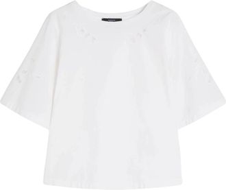 Max Mara Femme, Tops, Blanc, Taille: 38 FR Boxy T-shirt