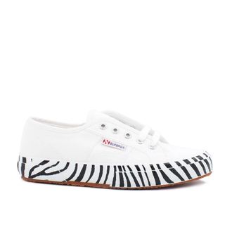 Superga 2750 Cotu Printed - - Shoes - Damen - Wei&szlig; - 38 EU