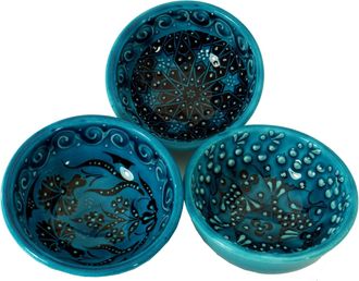 Guru Shop 1 Stk Orientalische Sch&uuml;ssel, Schale, Dekoschale - &Oslash; 8cm, T&uuml;rkis, 4x8x8 cm