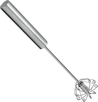 Metaltex 132930010 Quirl Schneebesen Milchschäumer mit Dreh Automatik