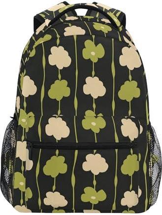 Generic Motif De Fleurs Vertes 23102017 Cartable Scolaire Antivol Sacs D&Eacute;cole L&eacute;ger Sacs A Dos Pour Pc Travail Quotidienne 29X40Cm