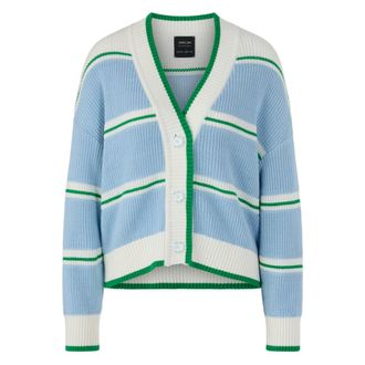 Marc Cain Grobstrick-Cardigan Gestrickt in Deutschland - - Knitwear - Damen - Blau - XL