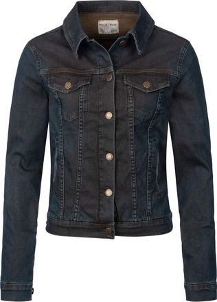 Rock Creek Damen Jeans Jacke &Uuml;bergangs Jacke Denim Blouson Stretch Kurz Classic Jeansjacken Urban Stonewash D-401 Mittelblau XS