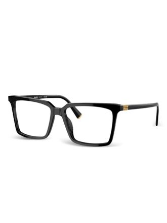 Miu Miu Eyewear 08XV Brille mit eckigem Gestell - Schwarz
