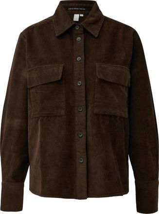 QS by s.Oliver Cord-Overshirt mit Brusttaschen