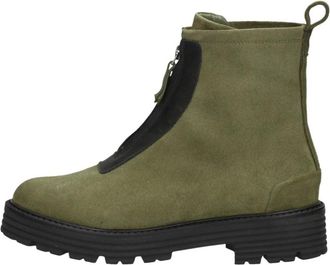 Aqa Aqa, Femme, Chaussures, Vert, Taille: 41 EU Enkellaarsjes Plat