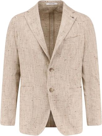 Tagliatore Homme, Vestes, Beige, Taille: S Blazer en coton, soie et chanvre