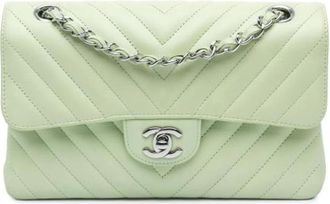 Chanel Sac bandouli&egrave;re classique Pre-owned - Femme - Pre-owned - Vert - Taille: ONE Size