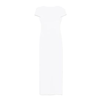 Khaite Elegantes Basile-Kleid mit wei&szlig;em Ausschnitt - - Dresses - Damen - Wei&szlig; - M
