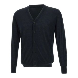 KANGRA Homme, Pulls, Noir, Taille: 2XL Wool Shaved Cardigan