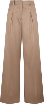 PESERICO Femme, Pantalons, Beige, Taille: 42 FR Wide Pantalons