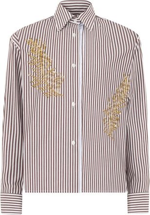 Des_Phemmes DES Phemmes, Femme, Blouses et Chemises, Multicolore, Taille: 34 FR Chemise Ray&eacute;e avec Strass