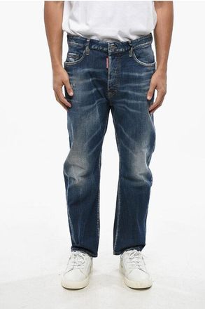 Dsquared2 Stretch Denim BRO Jeans with Logoed Patch on The Back 19cm size 50