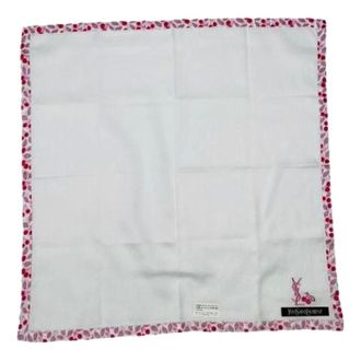 Saint Laurent Pre-owned Cotton Scarf - Femme - Pre-owned - Rose - Taille: ONE Size
