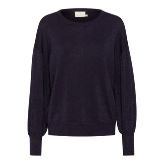 Kaffe KAregina Tricot Col Rond - Femme - Pulls - Violet - Taille: 40 FR