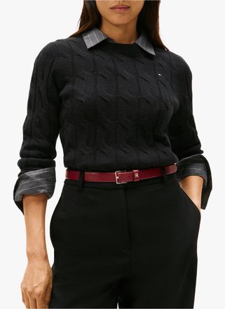 Tommy Hilfiger Pull torsad&eacute; en laine