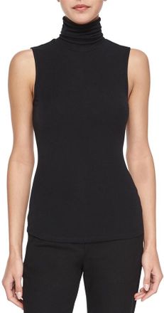 Theory Black Sleeveless Rollneck Wendel Top Size XS