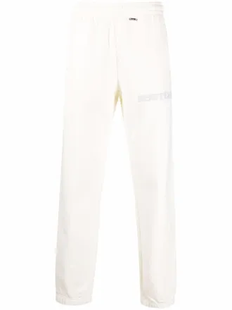 032c pantalon de jogging droit &agrave; logo - Tons neutres
