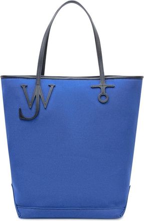 J.W.Anderson Femme, Sacs, Bleu, Taille: ONE Size Grand Sac Fourre-Tout Ancre en Toile et Cuir