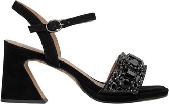 Alma En Pena Alma EN Pena, Femme, Chaussures, Noir, Taille: 37 EU Sandale Haute &agrave; Bride Orn&eacute;e de Strass