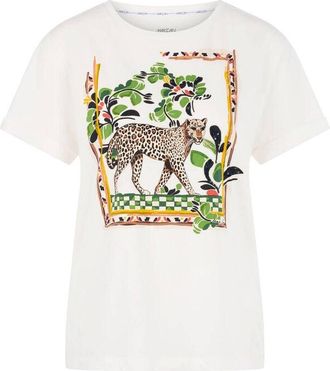 Marc Cain Damen T-Shirt aus Baumwolle