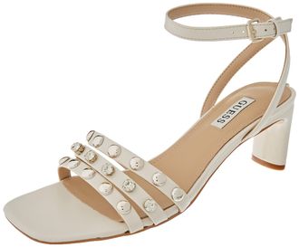 Guess Damen Selene/Sandalo (Sand Sandale, cremefarben, 38 EU
