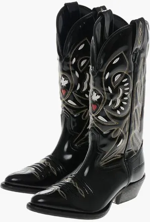 Dsquared2 Brushed Leather COWBOY Western Boots size 42