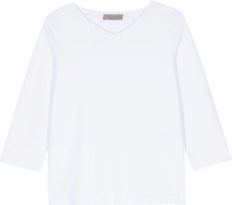 D.exterior Pull Col Rond - Blanc