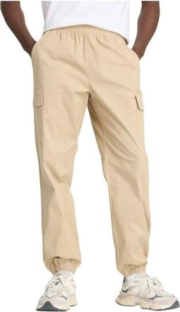 New Balance Homme, Pantalons, Beige, Taille: S Twill Cargo Jogger