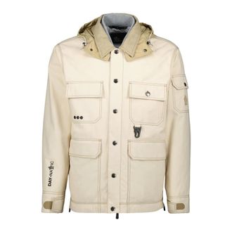 Moncler Baumwoll Kelpius Beige Jacke - - Jackets - Herren - Beige - 3XL