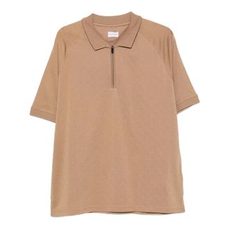 Pal Zileri Polo &agrave; motif g&eacute;om&eacute;trique - Homme - Tops - Beige - Taille: 2XL