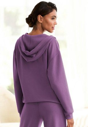 French Connection Hoodie mit V-Ausschnitt und breitem Kragen, Loungewear