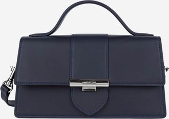 Lancaster Handtasche Lancaster Sac main A rabat avec fermoir M Paris Ily Bleu Fonc