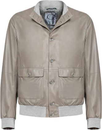 Gimos Homme, Vestes, Beige, Taille: 3XL Veste Polo en Cuir