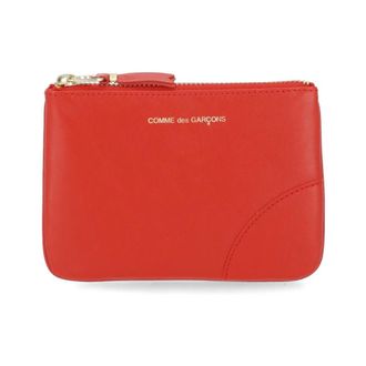 Comme Des Gar&ccedil;ons Femme, Sacs, Rouge, Taille: ONE Size Portefeuille zipp&eacute; en cuir rouge