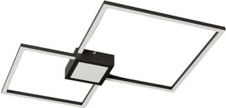 Lindby Lindby - led Plafonnier &agrave; intensit&eacute; variable Duetto en aluminium pour salon & salle &agrave; manger