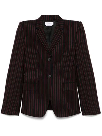 Alexander McQueen blazer à fines rayures - Noir