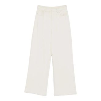 Max Mara Femme, Pantalons, Blanc, Taille: 40 FR Pantalon en jersey