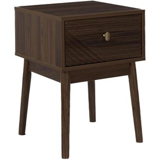 Paris Prix Table de Chevet 1 Tiroir Tiffany 55cm Marron