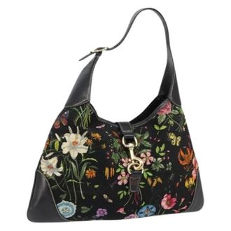 Gucci Sac bandouli&egrave;re en toile Pre-owned - Femme - Pre-owned - Noir - Taille: ONE Size