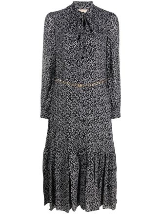 Michael Michael Kors Hemdkleid mit abstraktem Print - Wei&szlig;