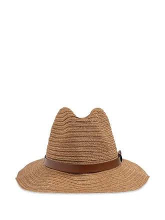 Emporio Armani chapeau en paille - Tons neutres